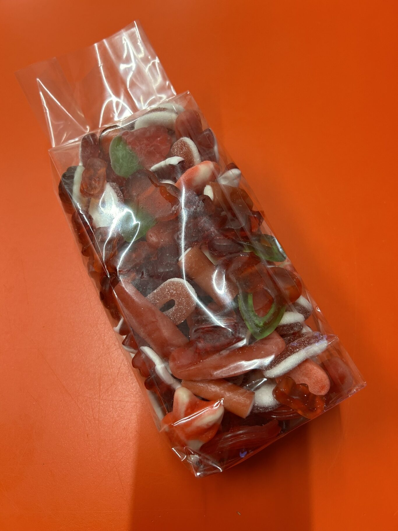 Snoepzak Gemengd Snoep – ‘Rood’ – 500 gram – Candy-to-go